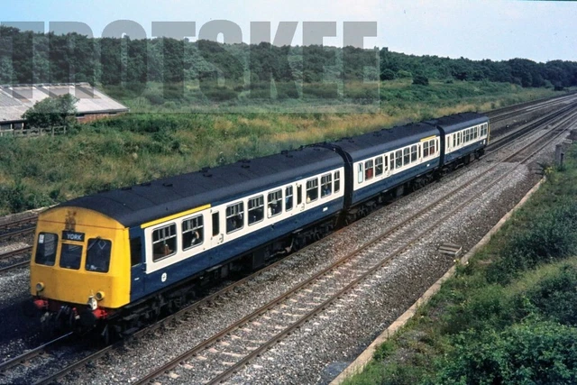 35MM SLIDE BR British Railways Diesel Railcar DMU Class 110 51846 York ...