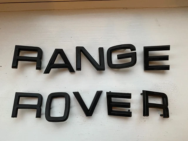 BRITISH LEYLAND RANGE Rover Mk1 Black Plastic Badge Lettering £30.00 ...