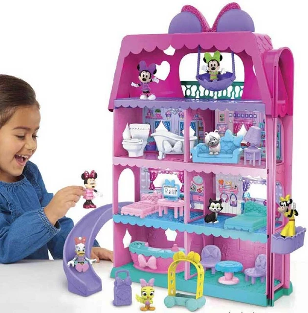 DISNEY MINNIE MOUSE Bow-Tel Hotel Dollhouse Playset Kids Toys £75.50 ...