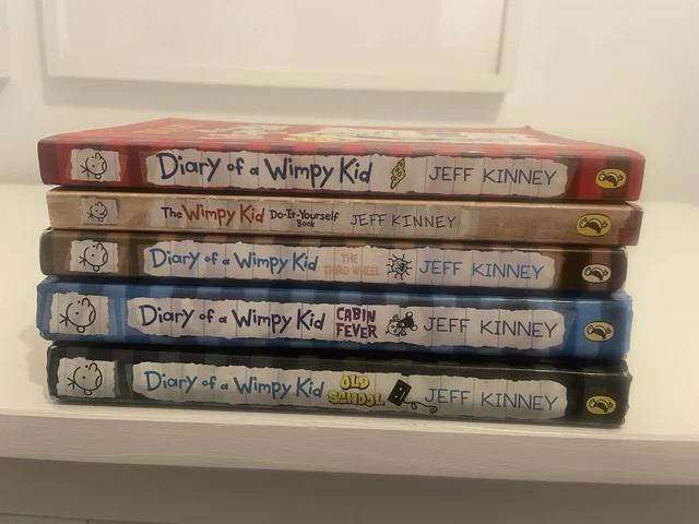 JEFF KINNEY DIARY Of A Wimpy Kid Book Bundle X 5 Childrens Illustrated ...