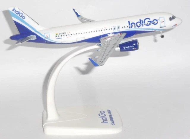AIRBUS A320 INDIGO Airlines India Lupa Snap Fit Collectors Model Scale ...