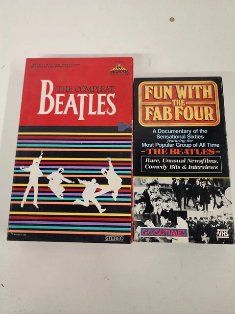 THE BEATLES: THE Compleat Beatles (VHS, 1982) & Fun With The Fab Four ...