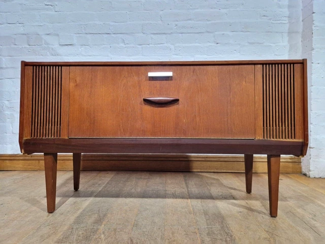 VINTAGE RETRO TEAK stereogram record player / Alba radio £55.00 ...