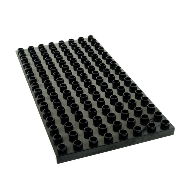 1X LEGO DUPLO Construction Plate 8x16 Black 4664 9240 4246962 61310 ...