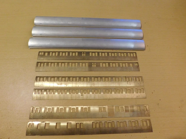 BRASS ETCHED COACH sides for Hampshire 'Thumper' 3 car DMU + blank ...