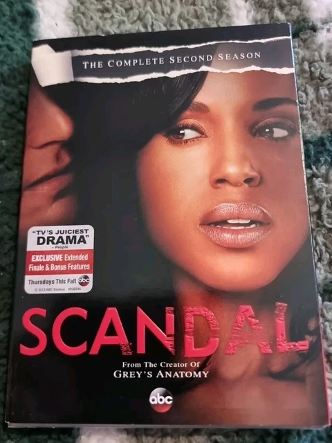 SCANDAL: THE COMPLETE Second Season DVD 5-Disc Set Widescreen Brand New ...