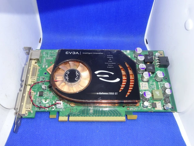 TARJETA GRÁFICA EVGA e-GeFORCE 7950 GT 512MB DDR3 PCIe 2x DVI S-VIDEO #GK3046 EUR 50,50 ...