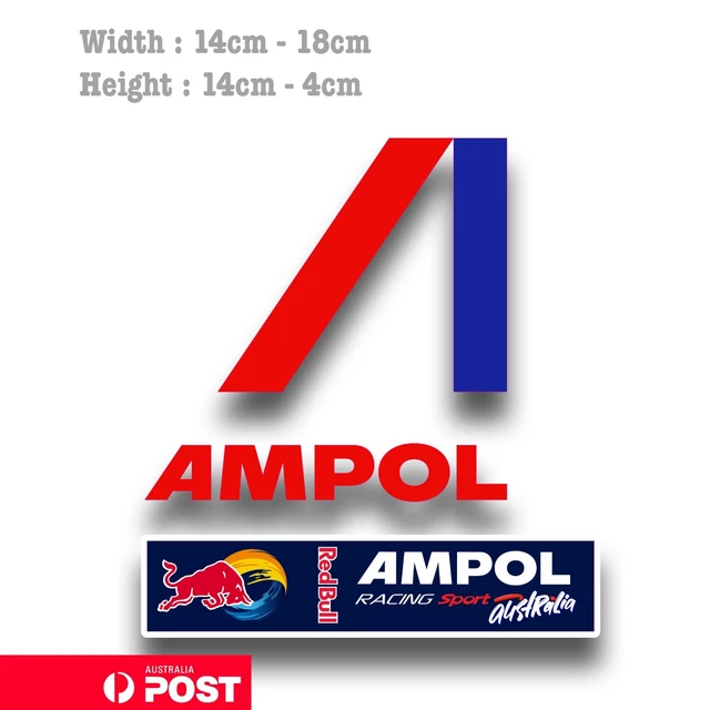 AMPOL AUSTRALIA RED Bull Racing Logo Sticker EUR 10,35 - PicClick IT