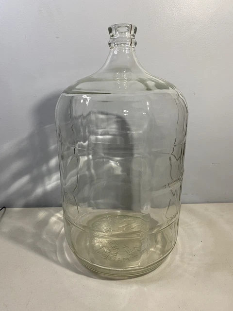 VINTAGE CRISA 5 Gallon Glass Water Jug Made In Mexico 18.9LTS $38.00 ...