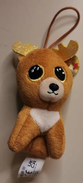 2021 MCDONALDS TY Christmas Beanie Boos - Reggie Reindeer - Soft Plush ...