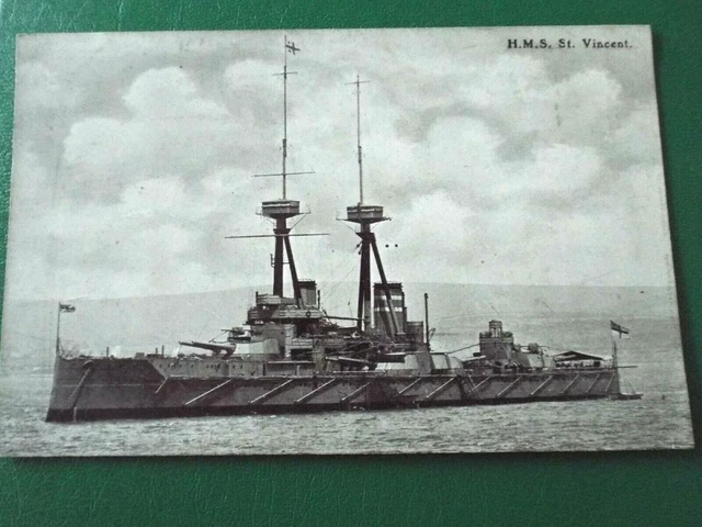 HMS ST VINCENT St Vincent class Battleship Royal Navy Unused PC £4.99 ...
