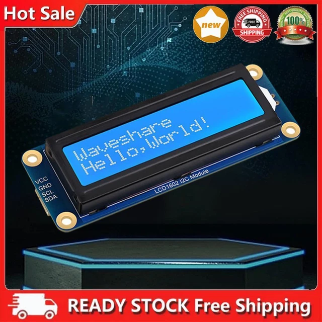 3.3V/5V LCD I2C Communication Module 16x2 Characters Blue White Color Convenient £12.11 ...