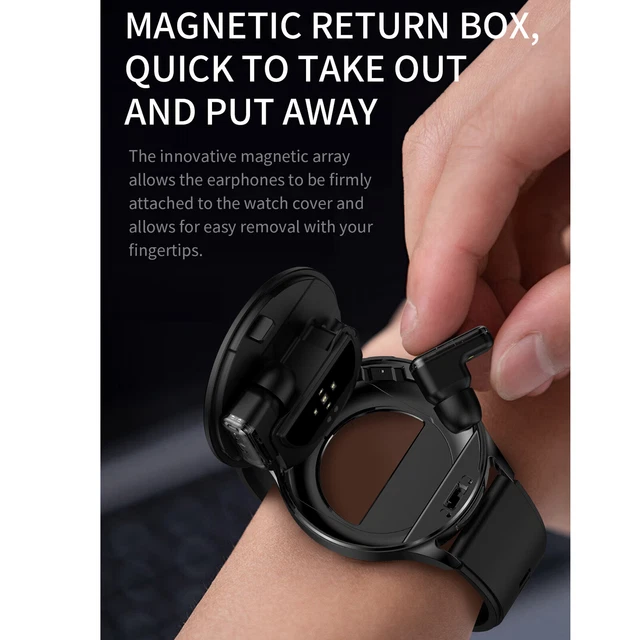 T97 2-IN-1 SMART Watch With Earbuds 1.39-in FullTouch Screen Fitness ...