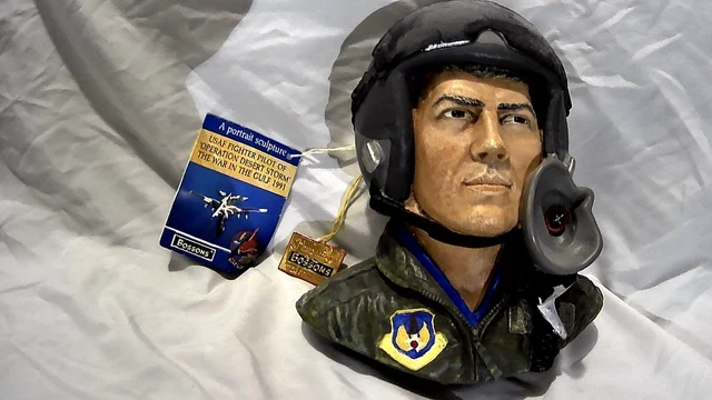 USAF FIGHTER PILOT bossons chalkware heads $299.00 - PicClick