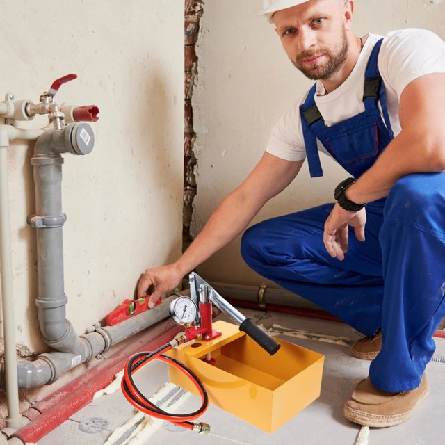 25 KG IRRIGATION Pressure Gauge Hydraulic Tester Pump Sewer Lines ...