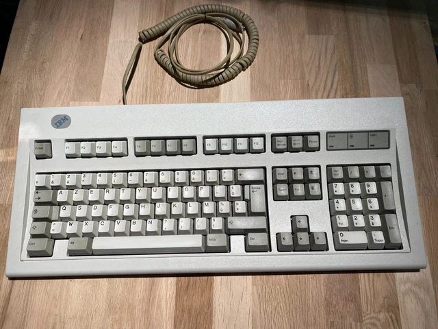 VINTAGE CLAVIER IBM MODEL M clicky keyboard AZERTY FR - pour IBM PS/2 ...