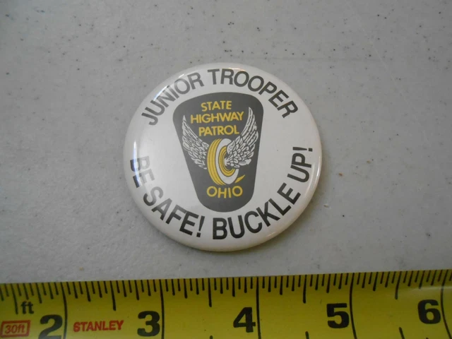 VINTAGE RARE OHIO State Highway Patrol / Junior Trooper Pin Button ...