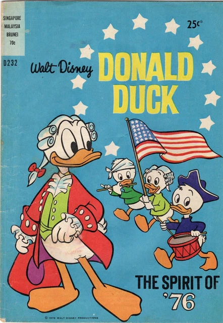 WALT DISNEY COMICS Donald Duck The Spirit of '76 D232 Wogan Publishing ...