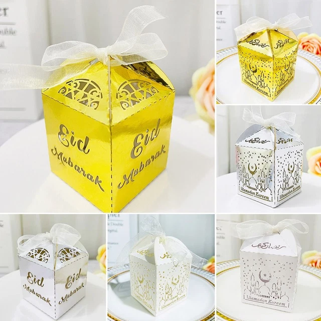 DIY PAPER ISLAMIC Muslim Gift Boxes House Candy Box Ramadan Kareem Eid ...