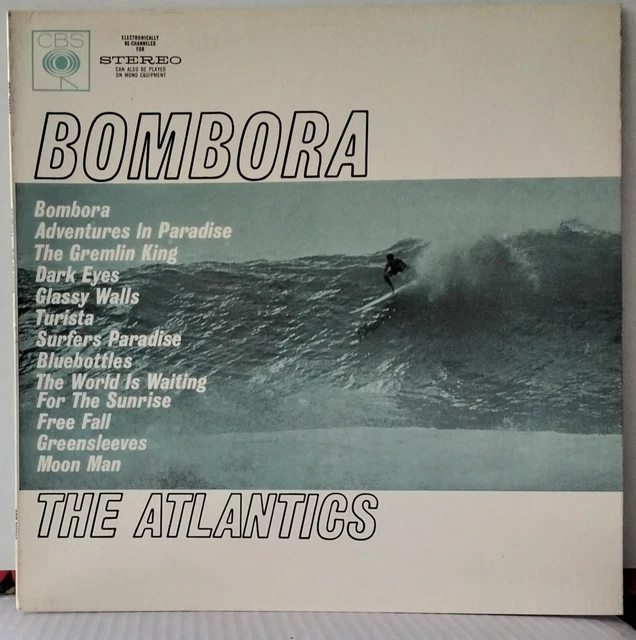THE ATLANTICS BOMBORA Cbs Sbp 233066 Aussie 70'S Reissue Great Surf Lp ...
