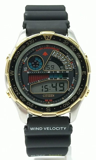 OROLOGIO CITIZEN PROMASTER Windsurfing D288-S45661 ulra rare digital ...
