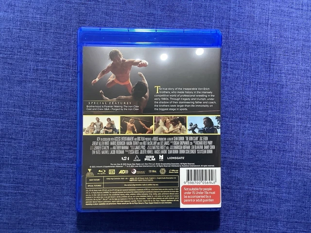 THE IRON CLAW (Blu-Ray, 2023) Boxing Zac Efron - Like New Region B £10. ...