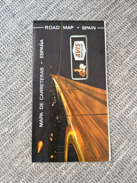 VINTAGE BOAC AIRLINE Spain Road Map leaflet British Airways £3.95 ...