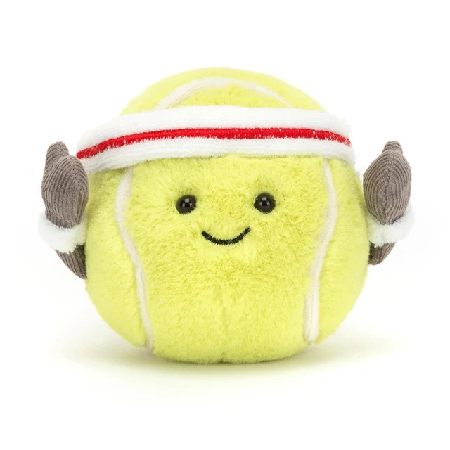 JELLYCAT AMUSEABLES SPORTS Tennis Ball Plush Soft Toy 9x9cm Gift For ...