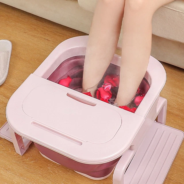 FOOT SOAKER BASIN Portable Foot Bath Tub Folding Fish Bucket £32.28 ...