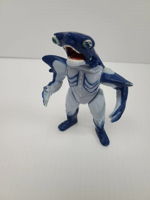 VINTAGE BANDAI POWER Rangers Slippery Shark Evil Space Alien Action ...