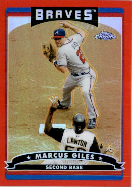 2006 TOPPS CHROME réfracteurs rouges #189 Marcus Giles/90 EUR 4,58 ...