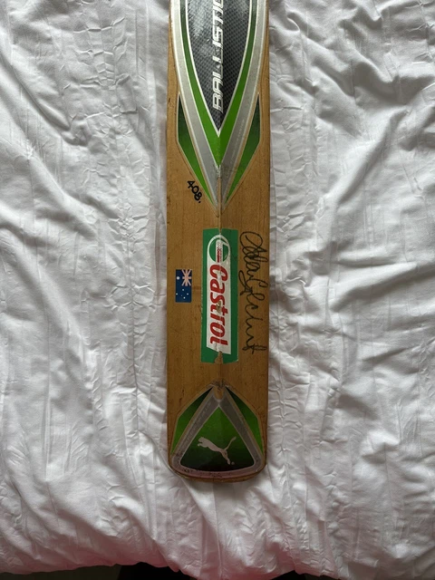 PUMA BALLISTIC 6000 Gilchrist signed cricket bat EUR 284,38 - PicClick FR