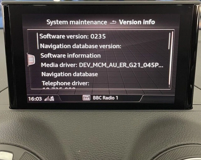 AUDI A3 A4 A5 Q2 Q3 MIB-HS 2023/2024 Navigation Map Update 8W0919866CK ...