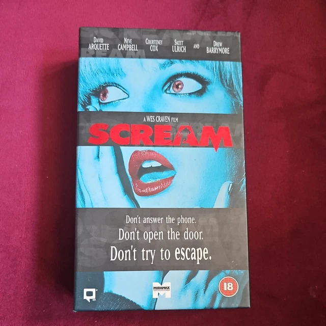 SCREAM VHS RARE Drew Barrymore Blue Cover Variant £16.29 - PicClick UK