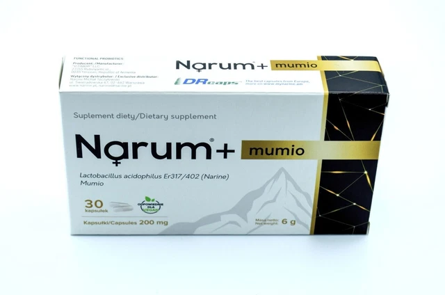 NARUM NARINE+MUMIO 200MG, 30capsules, Lactobacillus Acidophilus, FREE P ...