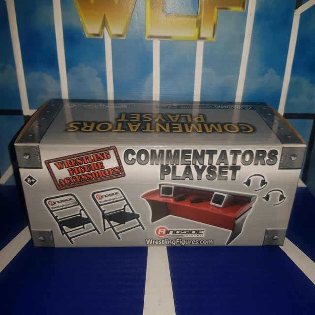 COMMENTATORS ANNOUNCE TABLE Playset - RSC - WWE Wrestling Figure ...