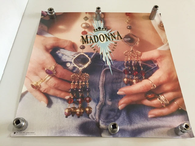 MADONNA..58X58CM..LIKE A PRAYER..1989 AUSSIE IN-STORE CD/MC/LP PROMO ...