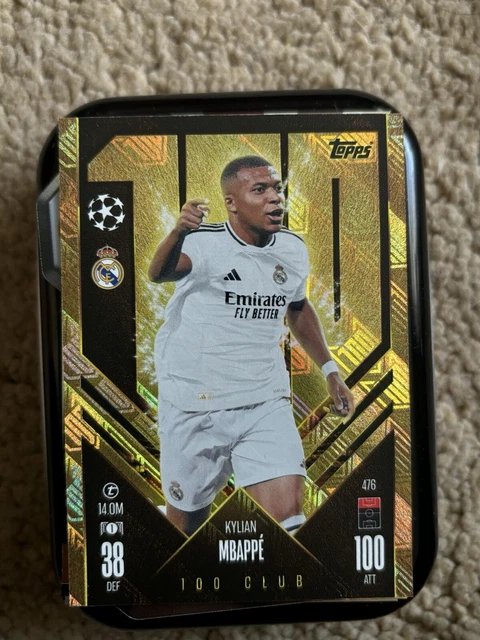 KYLIAN MBAPPE 100 Club Match Attax 2024 2025 24/25 Football Card Real ...