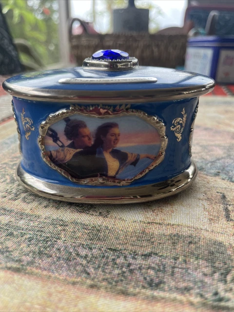 TITANIC HEIRLOOM Porcelain Heartof The Ocean Music Box “My Heart Will ...