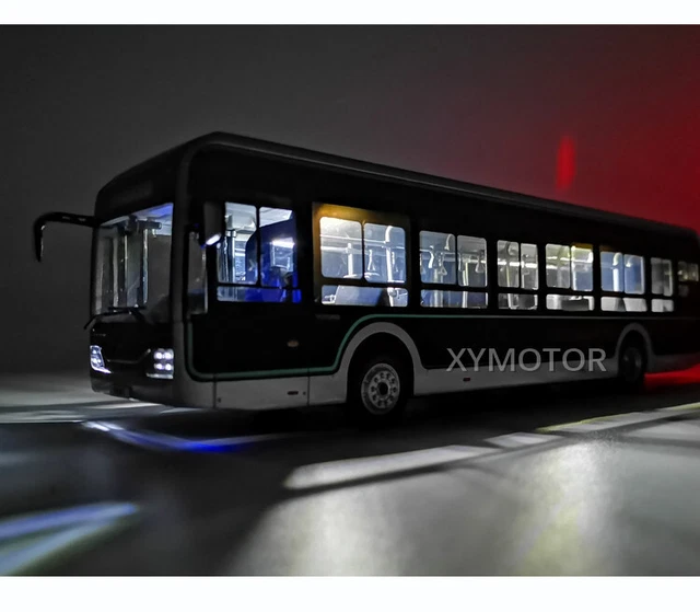 1:42 YUTONG U12 City Bus Light Diecast Model Bus Car Toys Boys Girls ...