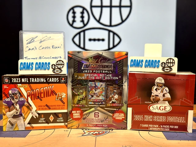 DETROIT LIONS 23-24 NFL 3-Box 1/2 Phoenix H2 Hobby Box Break & plus ...