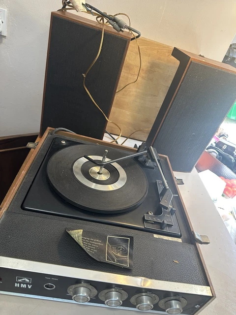 HMV MODEL 2025 Vintage 1970s Stereo Record Player with Speakers £11.11 ...