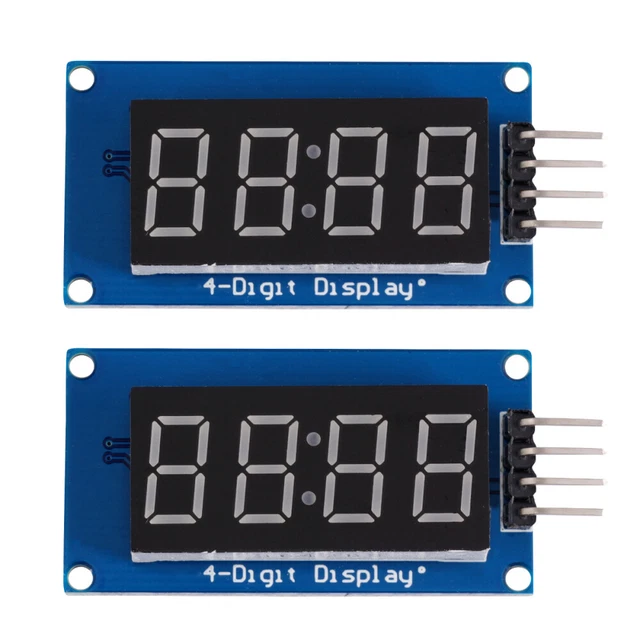 2 PCS COMMON Anode Display Module LED Segment Drive Chip Tube Clock 4 ...