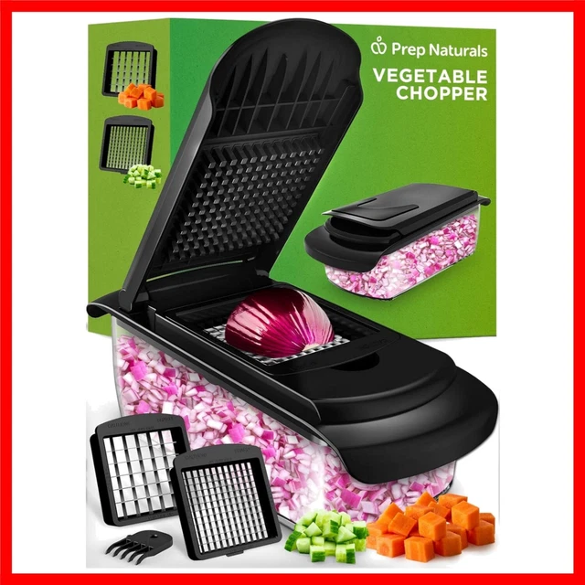 VERSATILE VEGGIE CHOPPER & Salad Cutter with Container – Quick Prep ...
