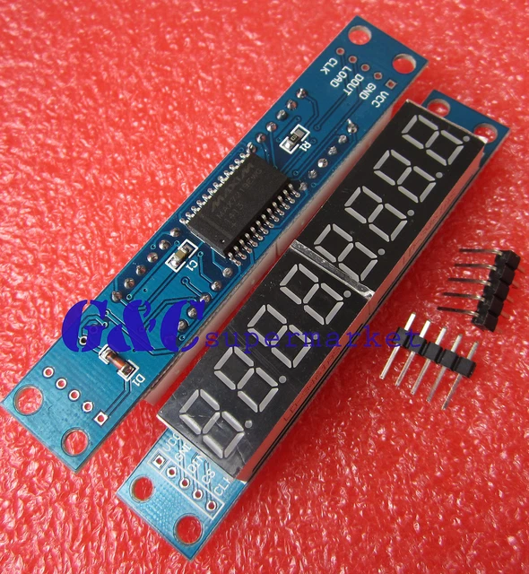 MAX7219 8-DIGIT LED Display 7 Segment Digital Tube For Arduino A3GS $2. ...