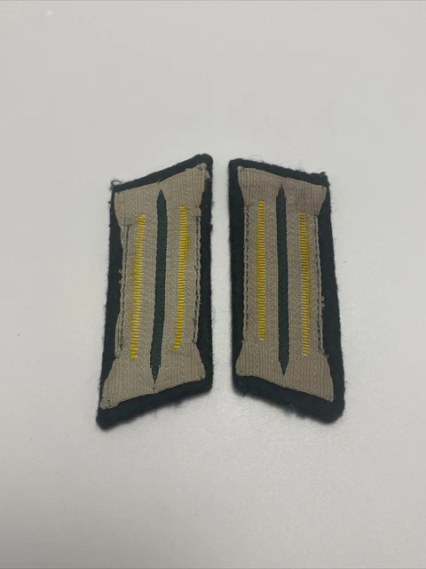 ORIGINAL WW2 GERMAN Army Collar Tabs Lemon Yellow Signal Troops £45.00 ...