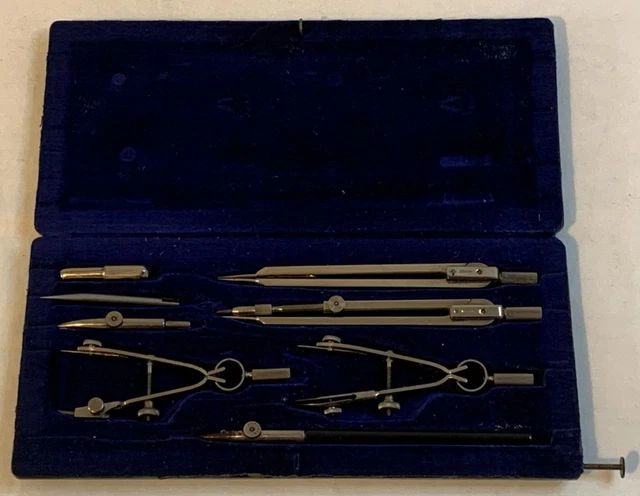 VINTAGE GERMAN TECHNICAL Drawing Drafting Set £45.00 - PicClick UK