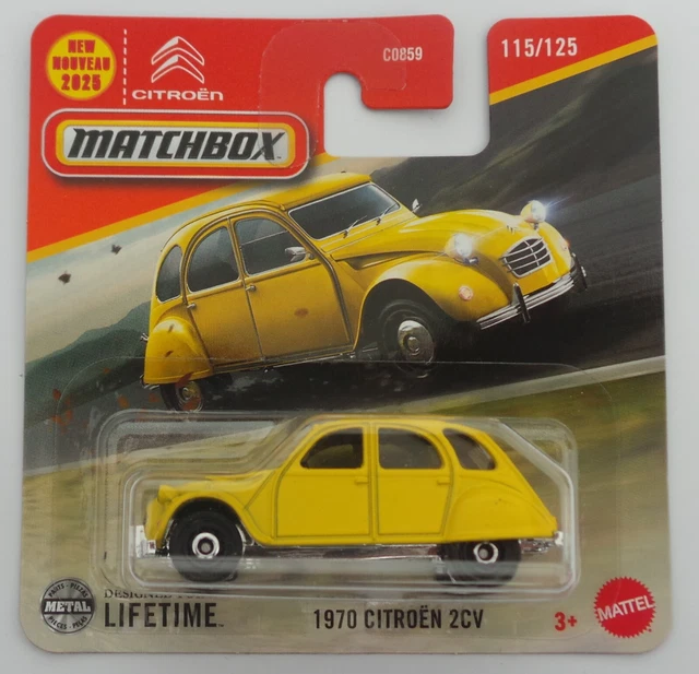 MATCHBOX 1970 CITROEN 2CV gelb Ente 2025 MBX Roadtrip 115/125 OVP EUR 2 ...