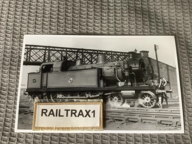 RAILWAY STEAM PHOTOGRAPH - 80 “Thundersley” At Shoeburyness Station Etc ...