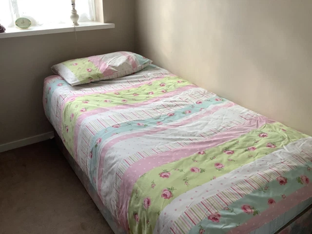 SINGLE BED BASE with mattress from a smoke pet free clean home £10.00 ...